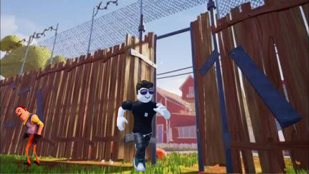 Поставил Свой Первый Рекорд В Hello Neighbour Roblox - YouTube