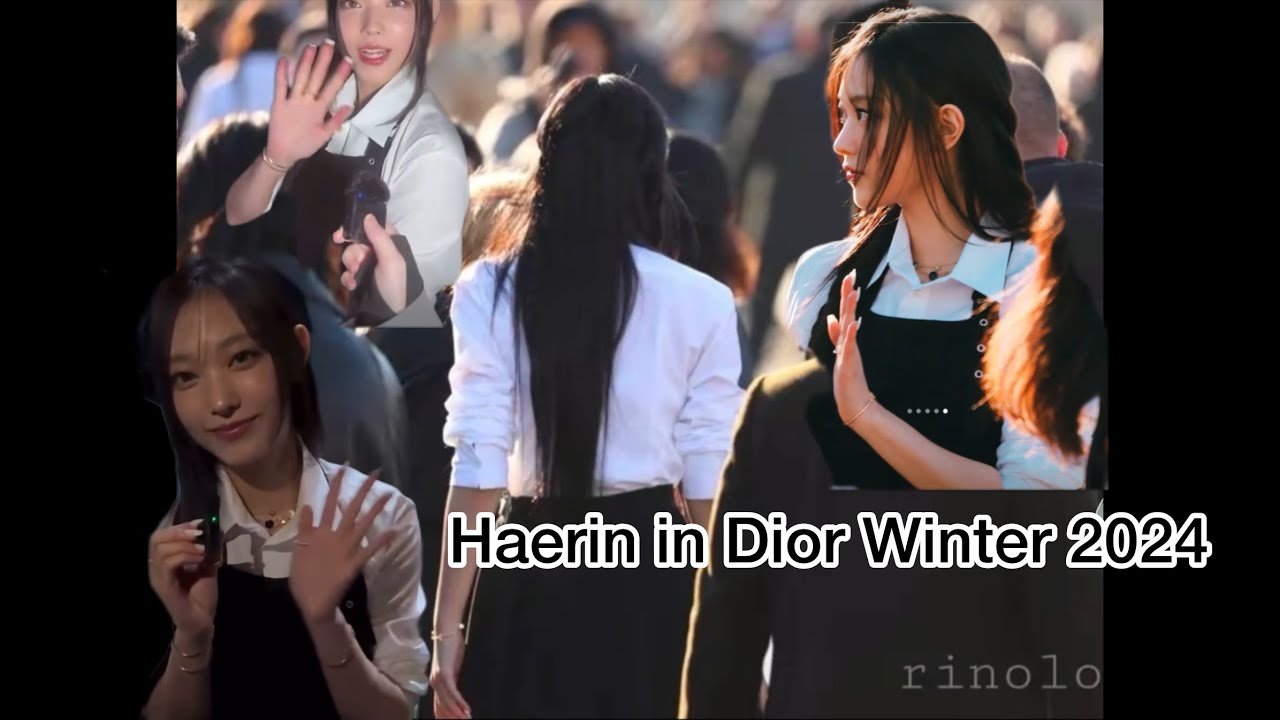 NewJeans Haerin moments @ DIOR WINTER 2024 - YouTube