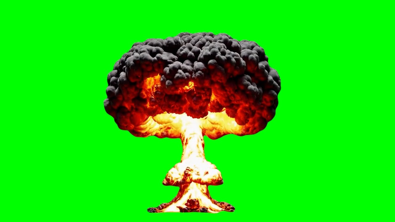 Realistic Nuclear Explosion – Free Looped Green Screen Stock Footage ...