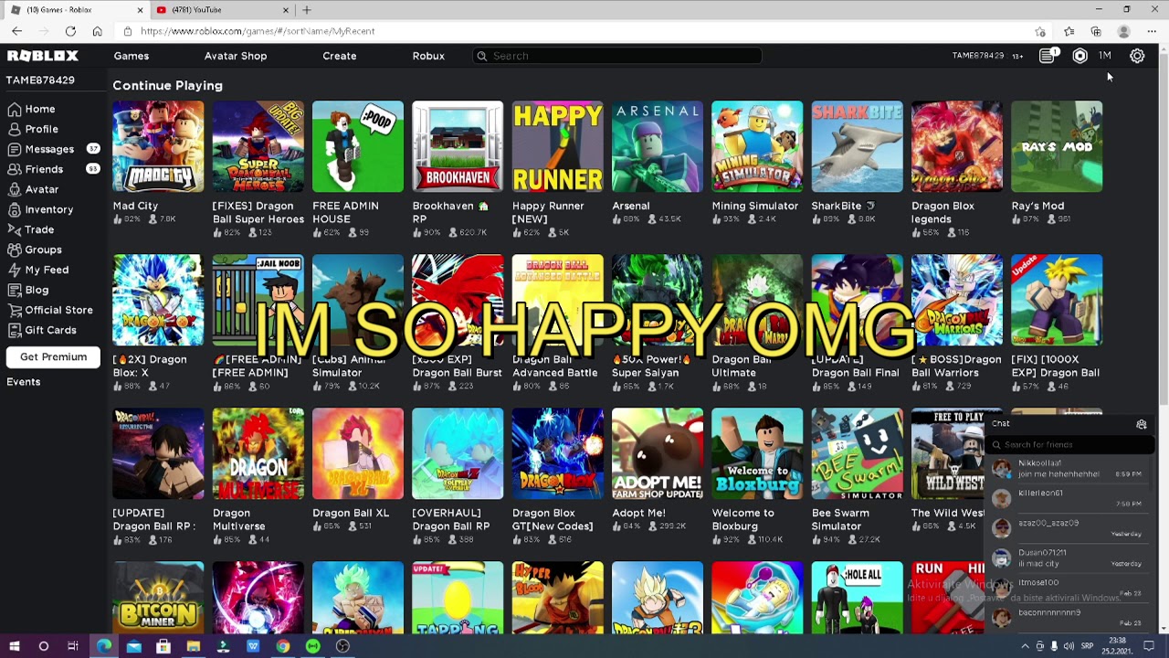 Roblox I got 1M robux!!!!!!!!!! - YouTube