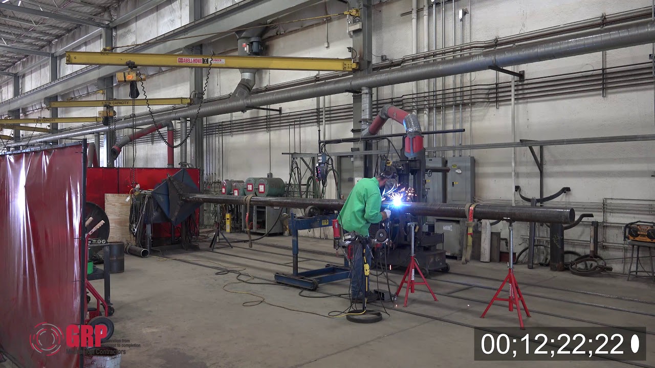 Weld 6 inch in 18min at GRP - YouTube