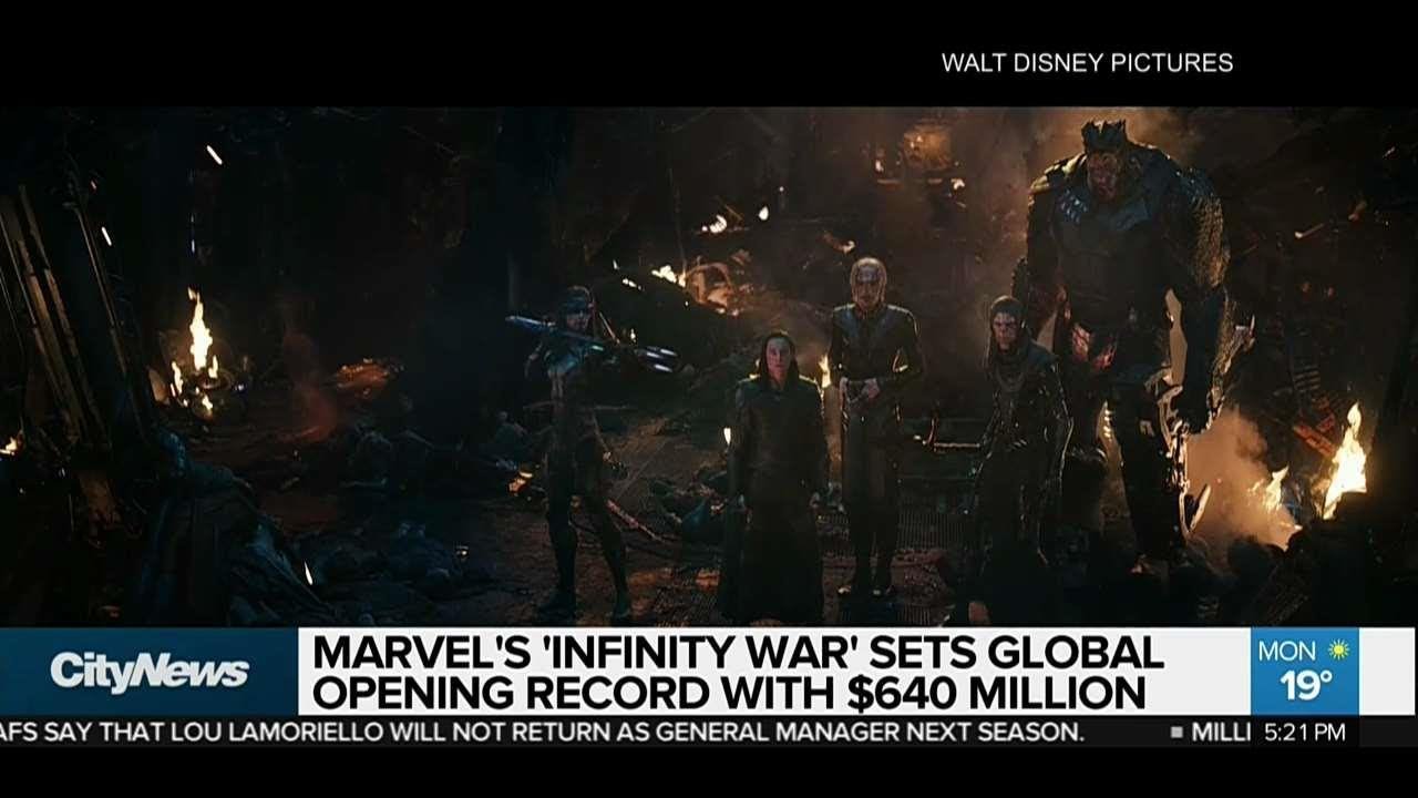 ‘Avengers: Infinity War’ breaks opening weekend record - YouTube