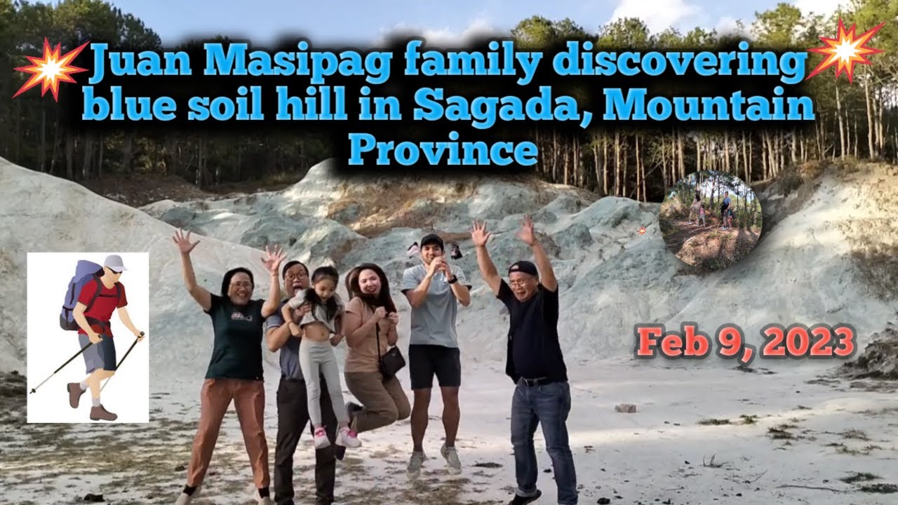 Juan Masipag family discovering blue soil hill in Sagada, Mountain ...