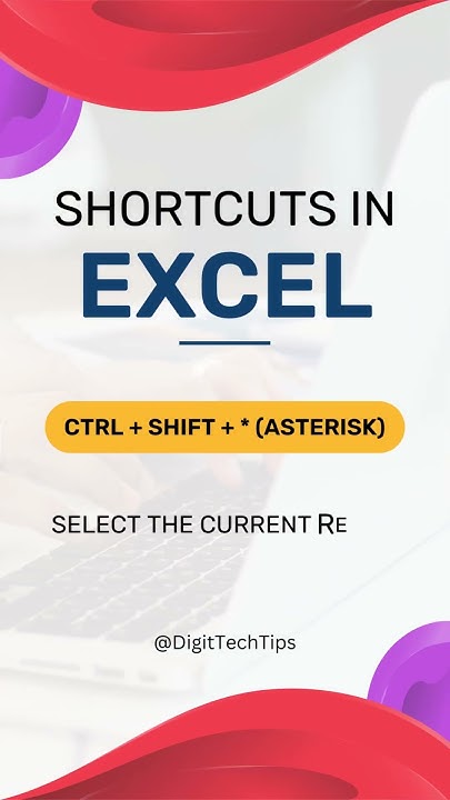 Advanced Excel Shortcuts | Select the current region around the active cell - YouTube