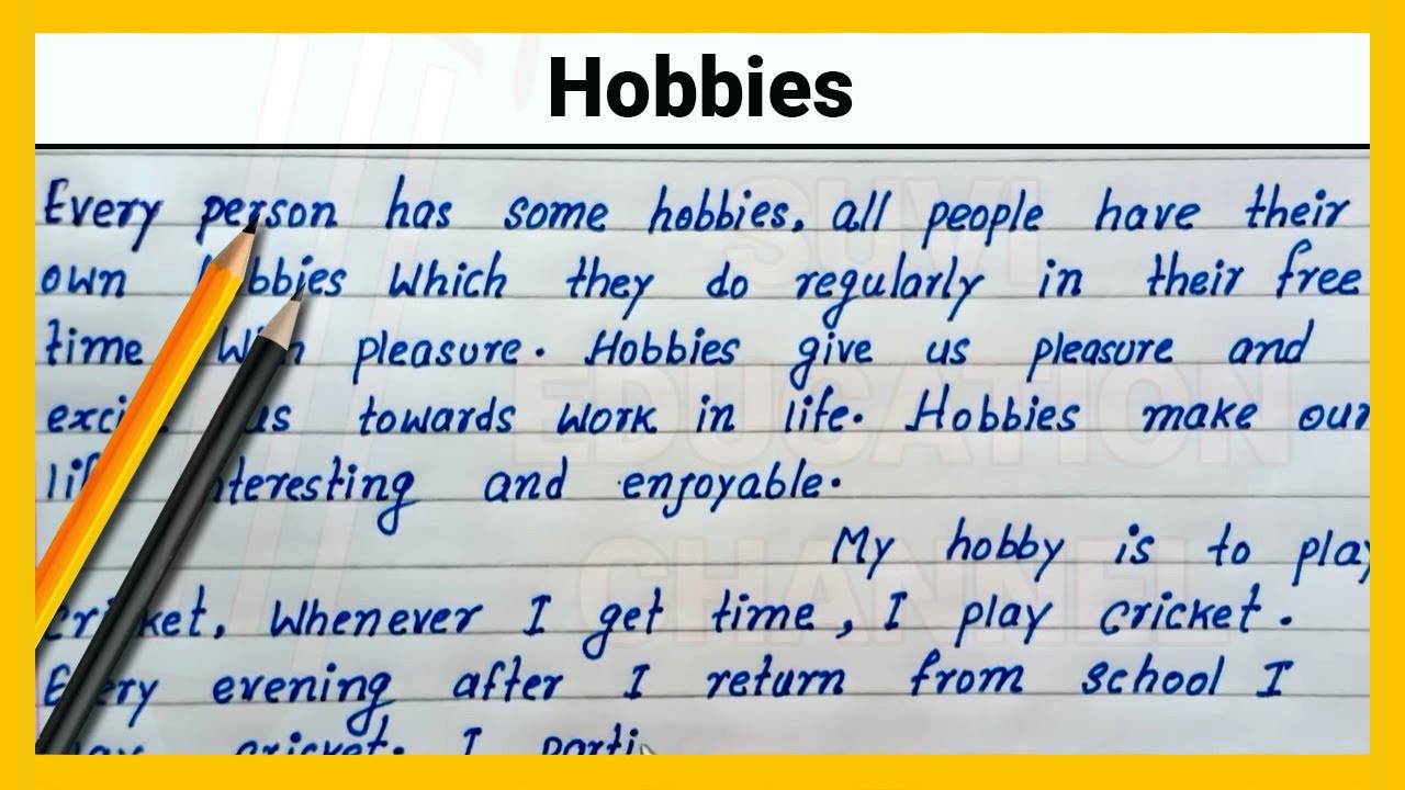 Simple English essay on Hobbies | Hobbies English Paragraph | How to ...