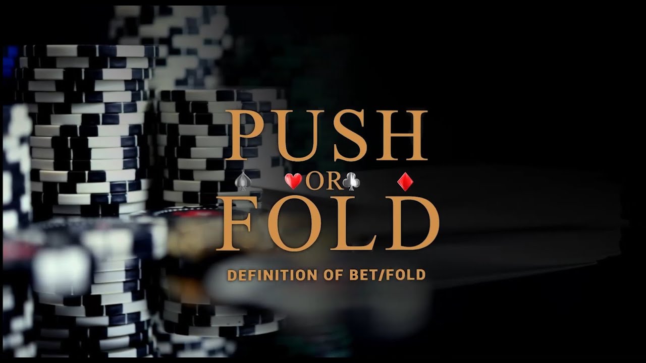Definition of bet/fold Poker - YouTube
