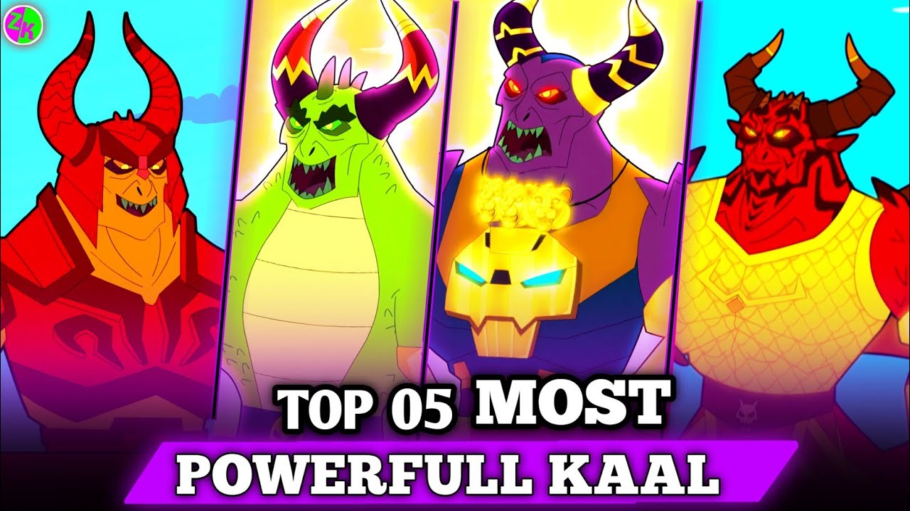 Top 5 Most Powerfull Kaal || Top 5 Kaal || Little Singham Vs Kaal ...