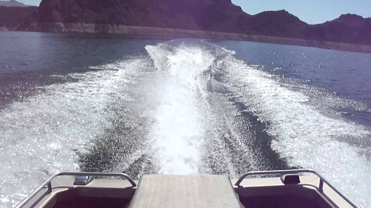 1999 Custom Weld Viper II Engine Run Test Boulder Boats Lake Mead - YouTube