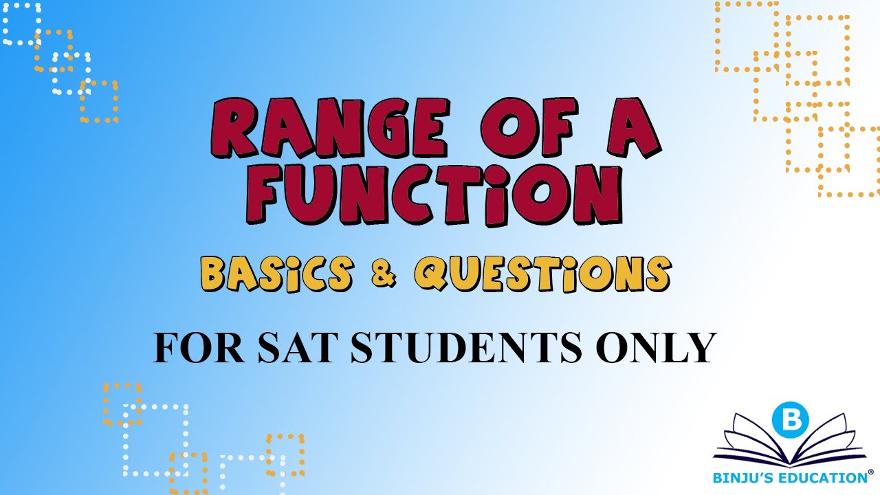 Range Of A Function YouTube Range Of A Function YouTube