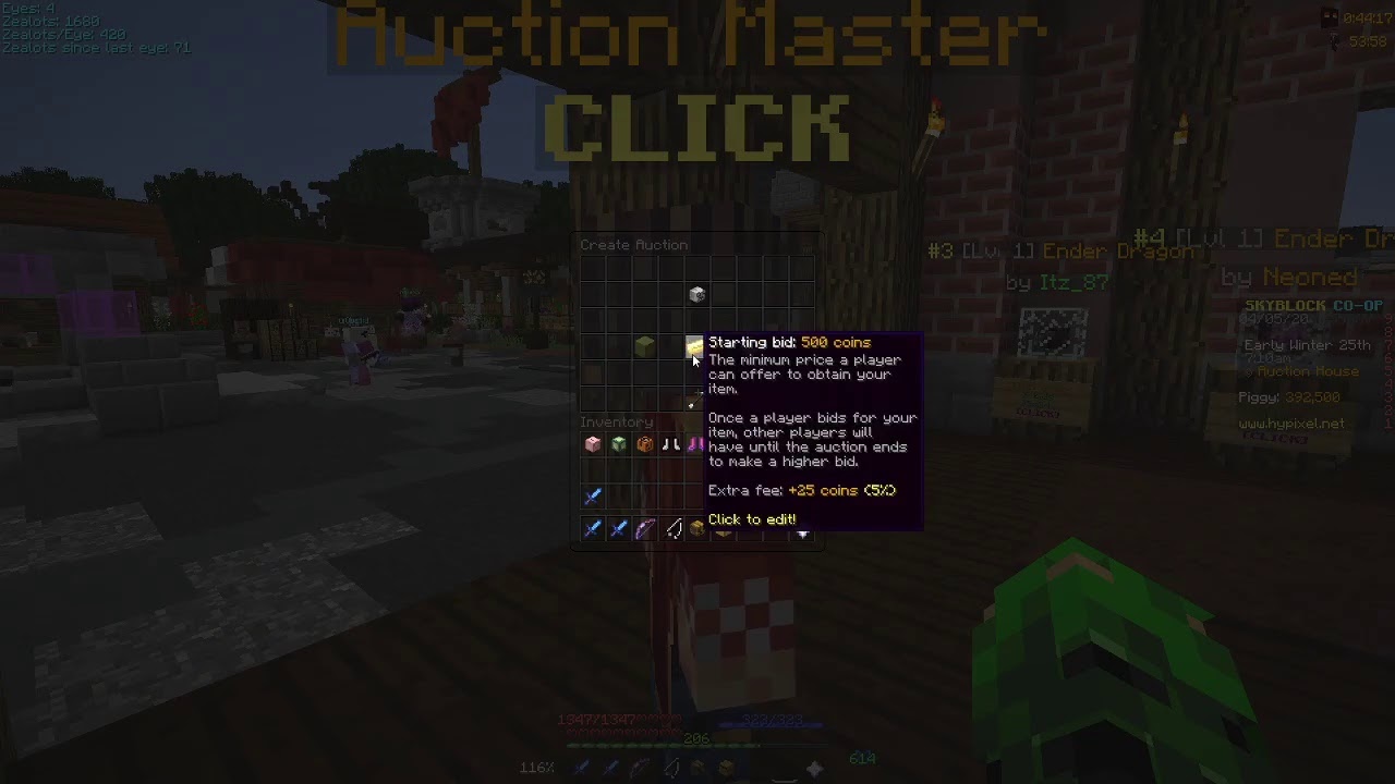 Minecraft Hyixel skyblock (Grinding Stream 4) - YouTube