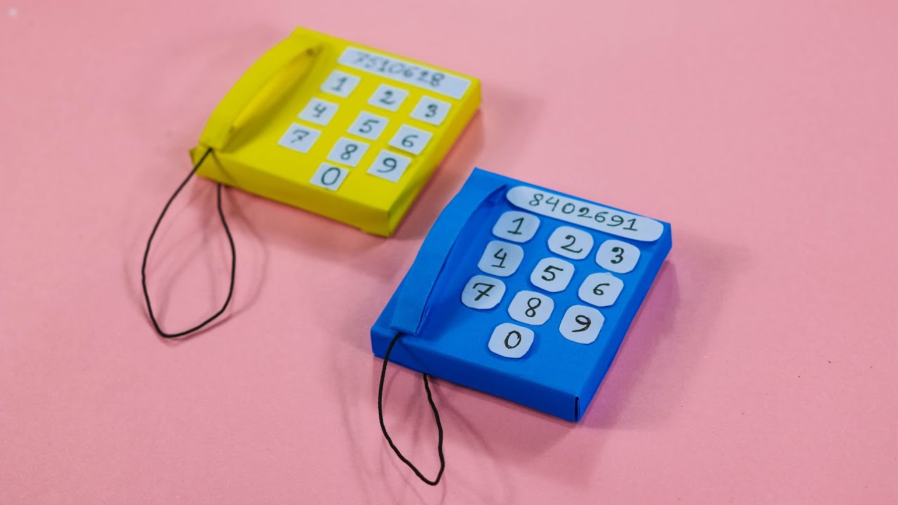 How To Make Paper Telephone DIY Miniature Telephone Cute DIY how-to-make-paper-telephone-diy-miniature-telephone-cute-diy