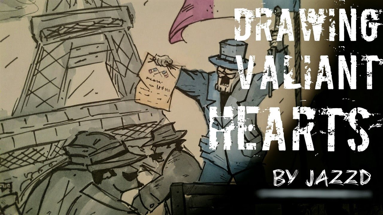 Drawing Valiant Hearts / Touch Markers drawing - YouTube