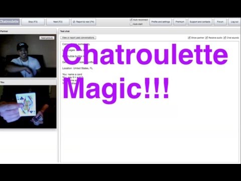 Chatroulette Magic #1 (Funny Reaction) - YouTube