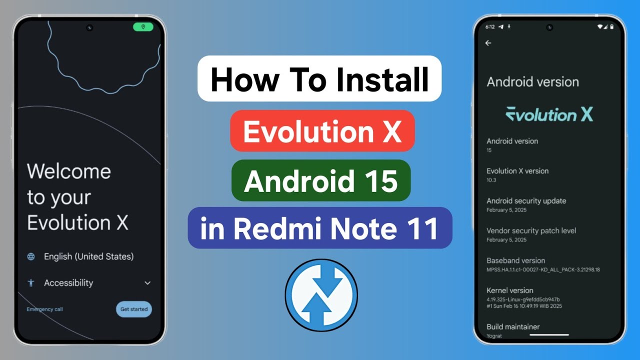 How To Install Evolution X Android 15 in Redmi Note 11 - YouTube