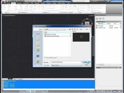 Autocad Tutorial; How to use Xrefs - external references - YouTube