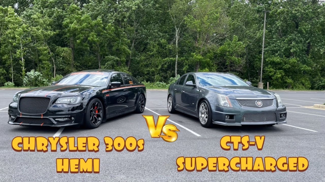 CHRYSLER 300s VS CTS-V HELLCAT KILLER! - YouTube