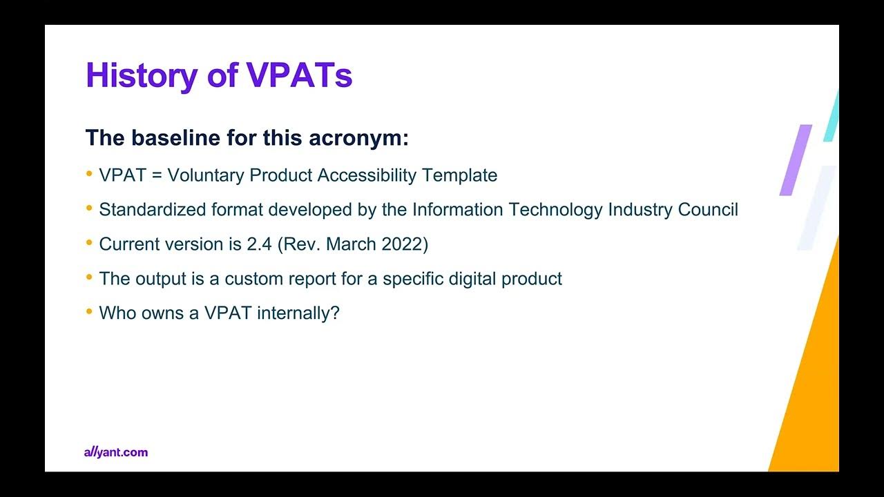 VPATs Explained: What Does a VPAT Do? How do I get VPAT? - YouTube
