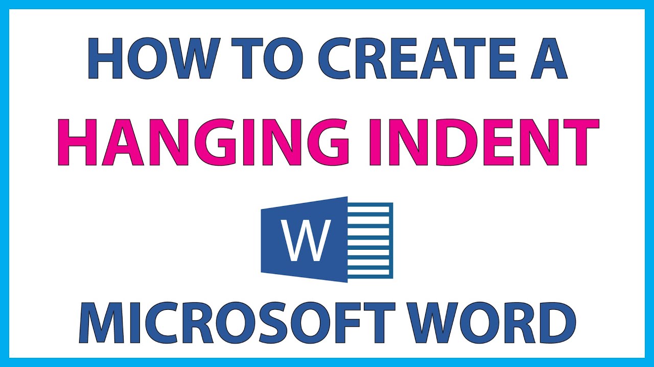 How To Create A Hanging Indent In Microsoft Word | 365 | - YouTube