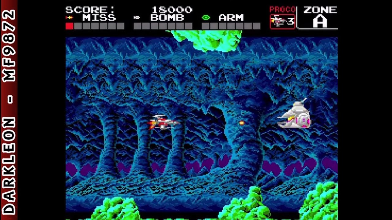 PC Engine - Darius Plus © 1990 Bits Laboratory - Gameplay - YouTube