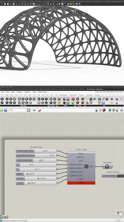 Parametric Architecture Grasshopper #rhino3d #3ddesigninrhino #parametricarchitecture # ...
