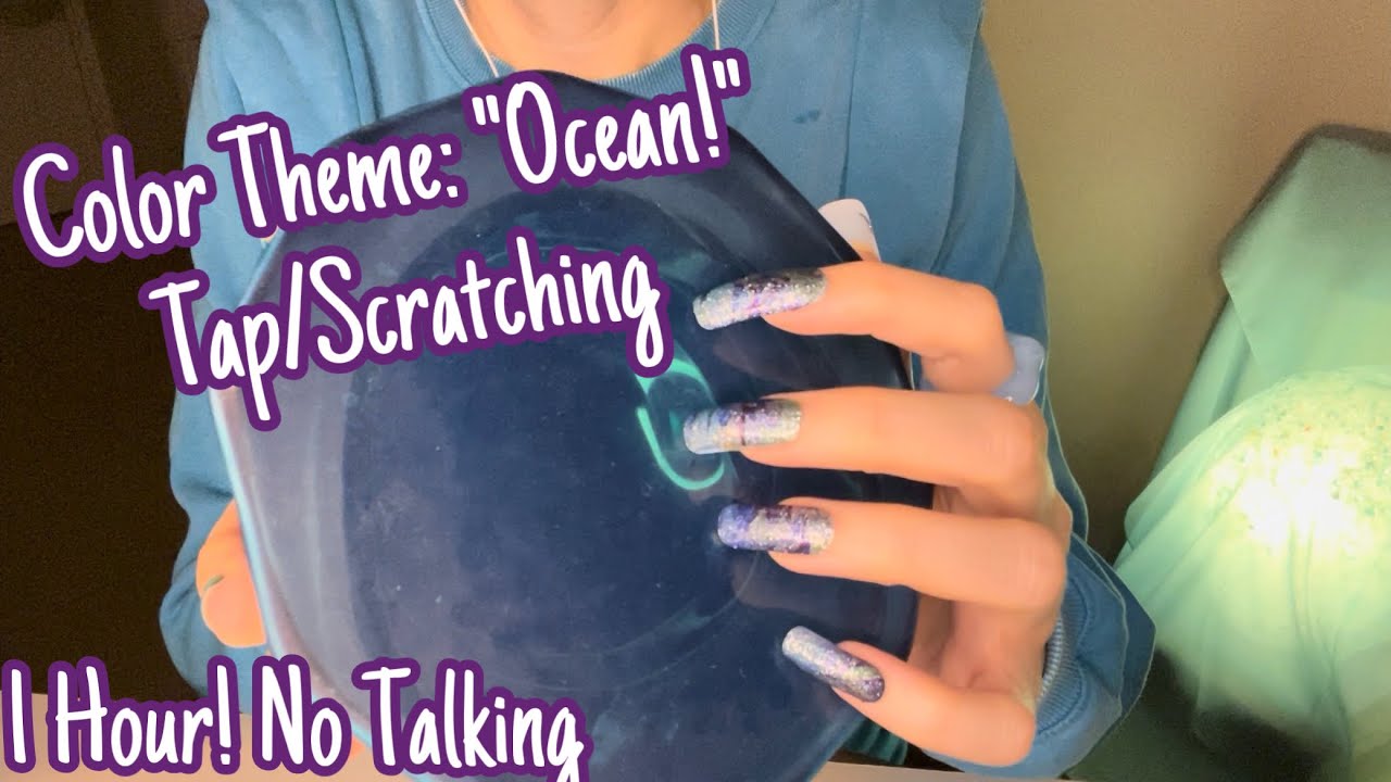ASMR * Color Theme: “Ocean!” * Fast Tapping & Scratching * No Talking * ASMRVilla - YouTube
