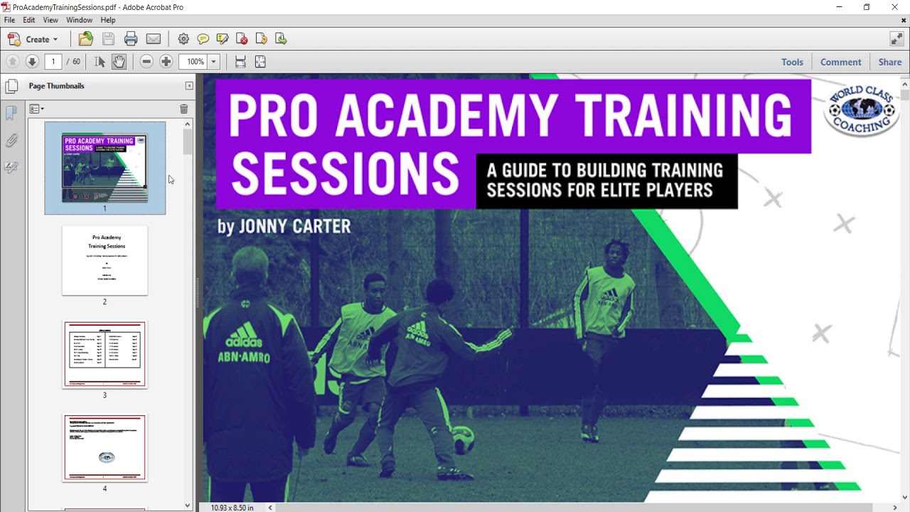 Pro Academy Training Sessions Book - YouTube