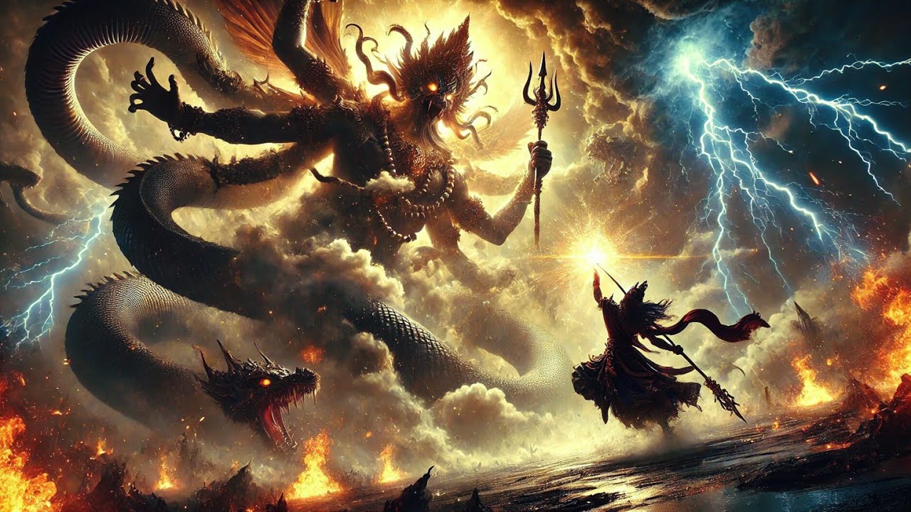 Indra vs Vritrasura: Epic Mythological Battle Of The Thunder God And ...