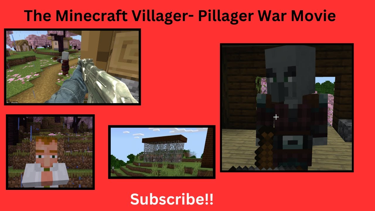 The Minecraft Villager- Pillager War Movie - YouTube