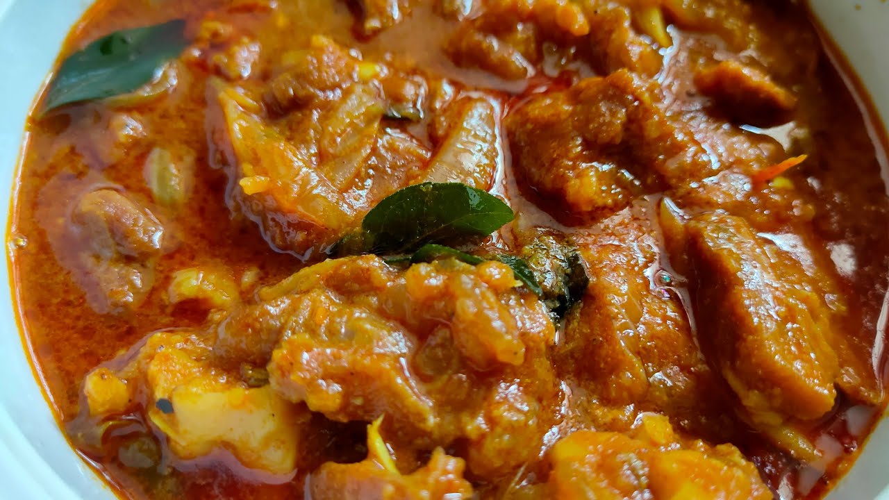 കൊതിയൂറും കുറുകിയ മട്ടൺ കറി || mutton curry || nadan mutton curry ...