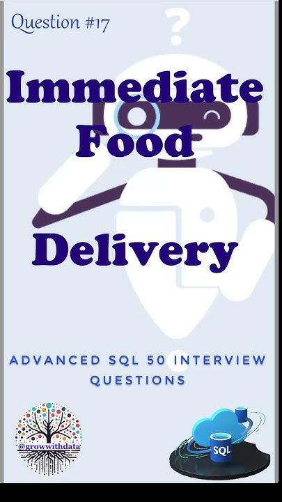 Immediate Food Delivery #sqlfordataengineer #faangpreparation # ...