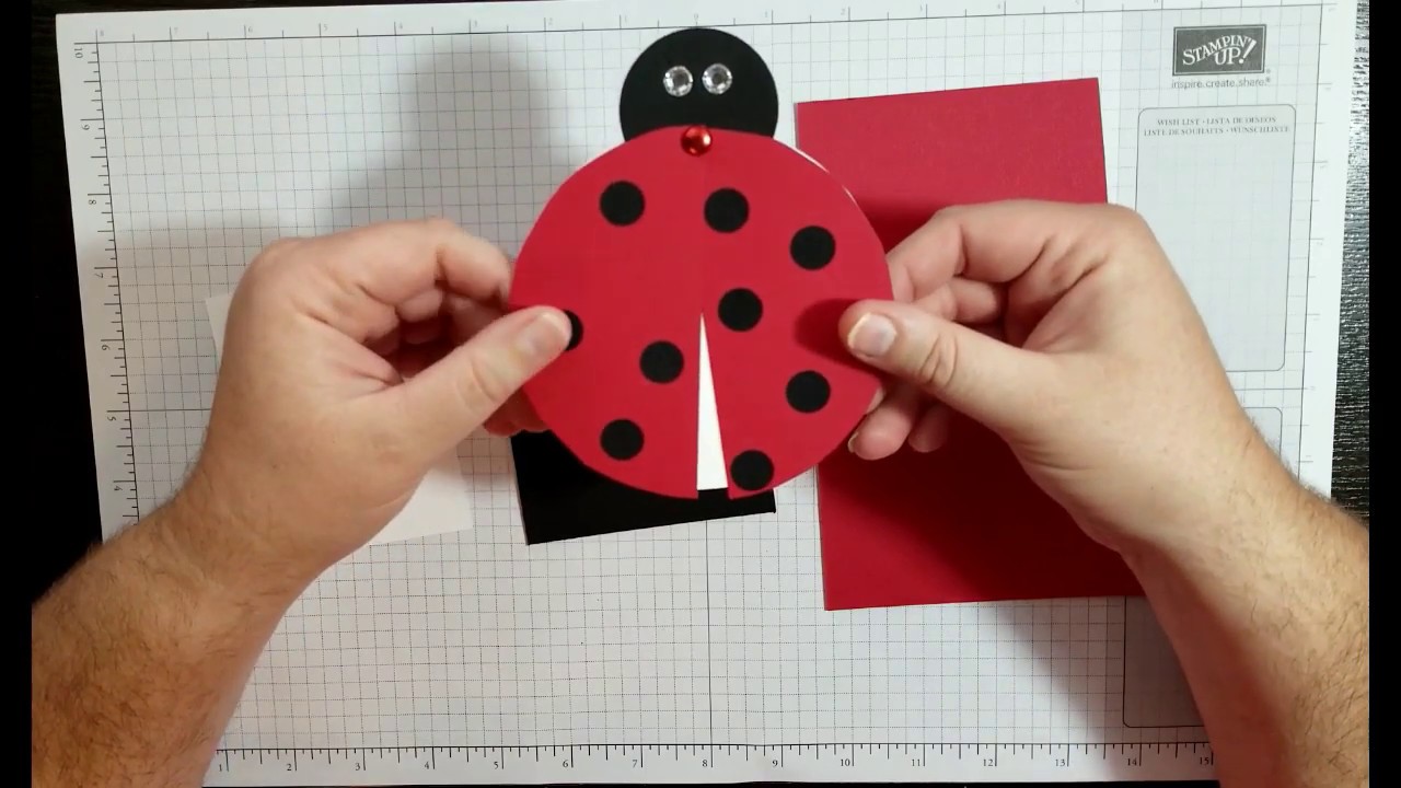 Lady Bug Card or Gift Tag - YouTube
