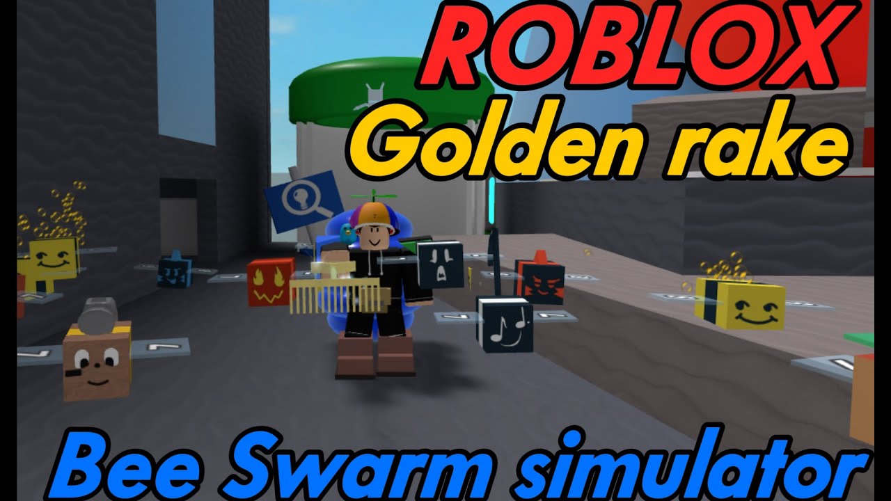 Roblox bee swarm simulator (Golden Rake) - YouTube