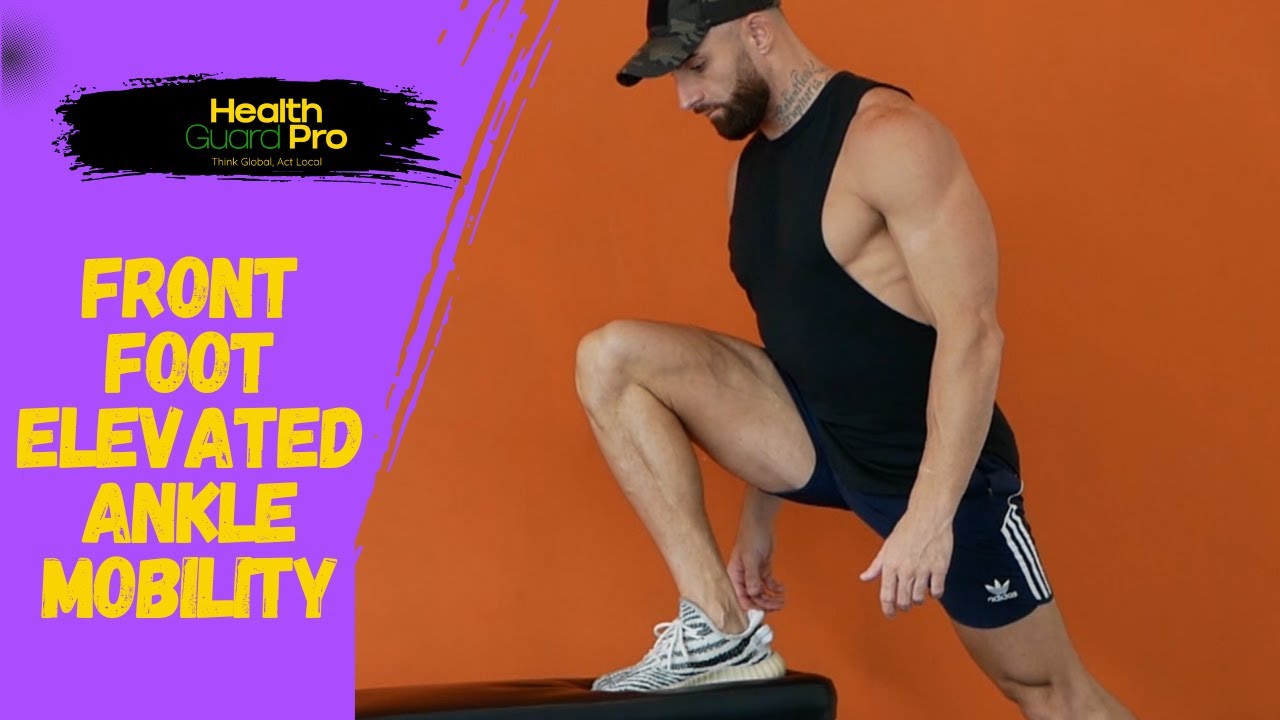 Stretches: Front Foot Elevated ankle mobility - YouTube