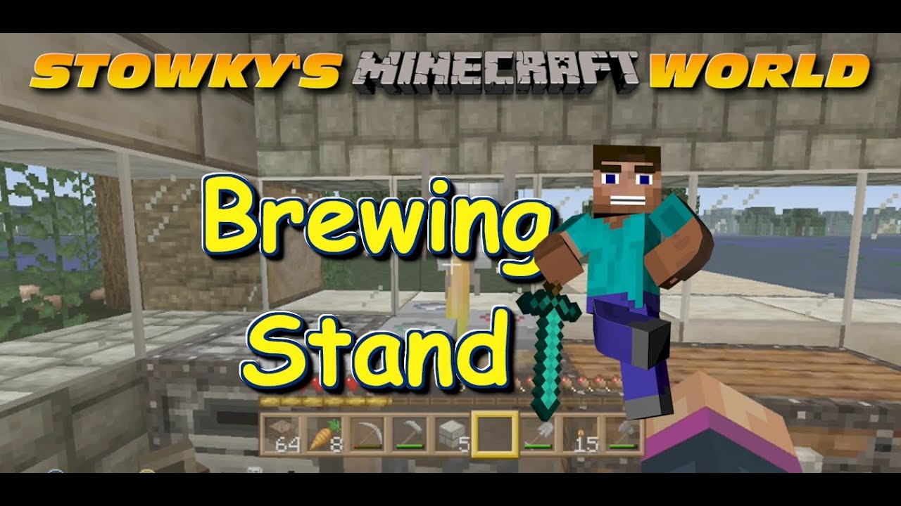 Minecraft: How to Build a Crafting & Brewing Stand - YouTube