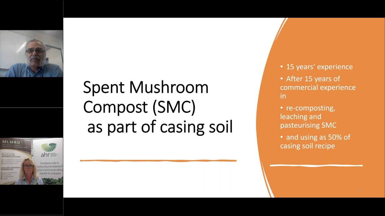 Spent mushroom compost as casing soil with Mohammad Mirzadeh - YouTube