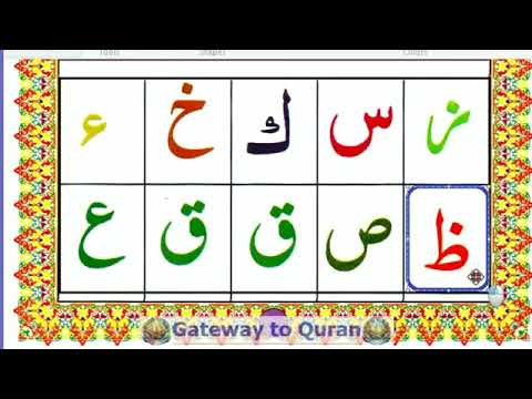 Basic Quran Reading Qaida Lesson # 1 4 Pronounciation Of Special ...