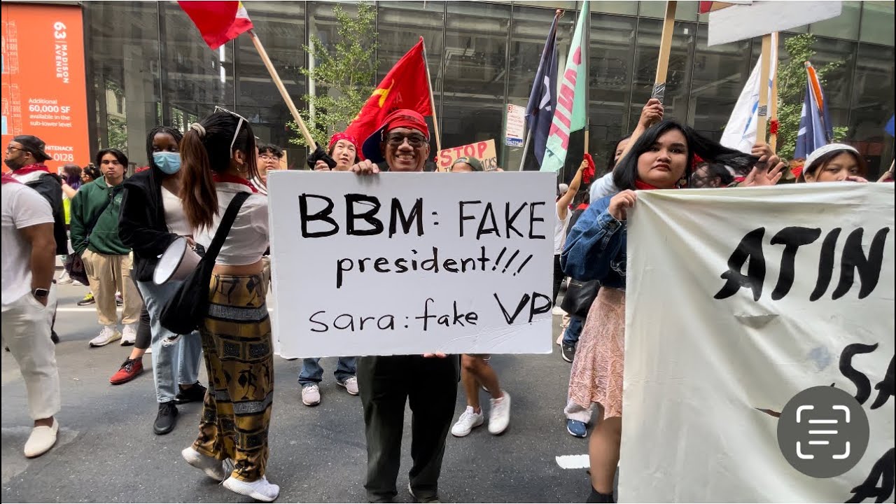 New York City Anti-Marcos Rally at Philippine Independence Parade 2023 ...