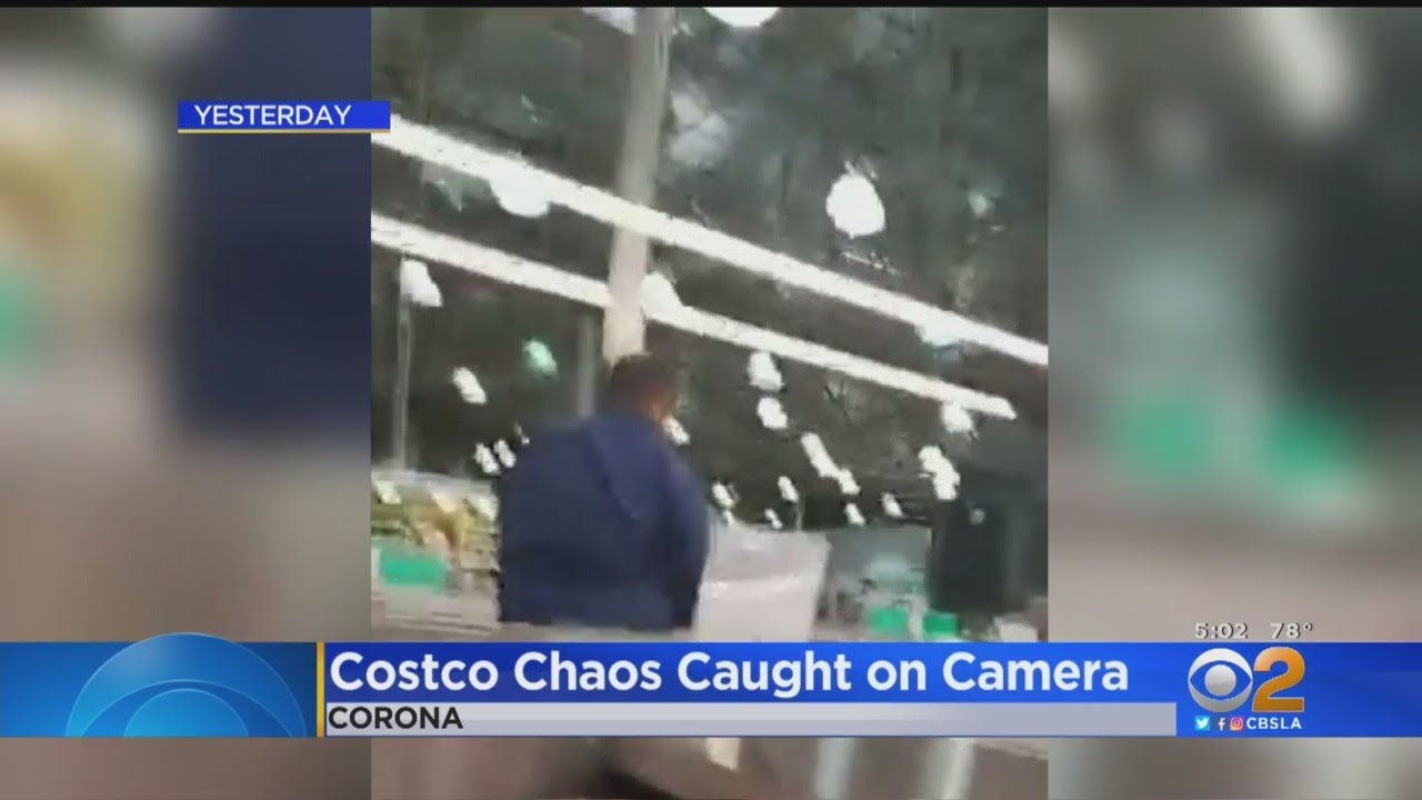 Woman Captures Chaos Inside Costco On Cellphone Video - YouTube