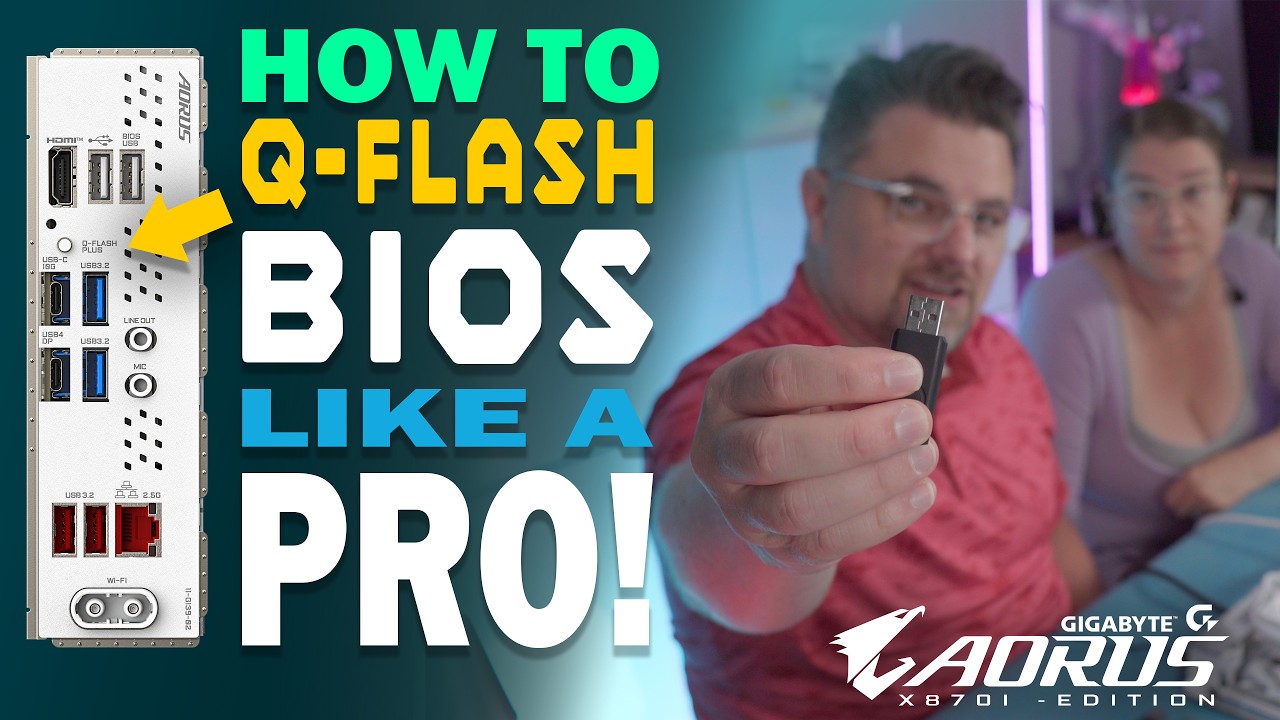 How To Update BIOS without a CPU or RAM with Q-Flash PLUS - YouTube