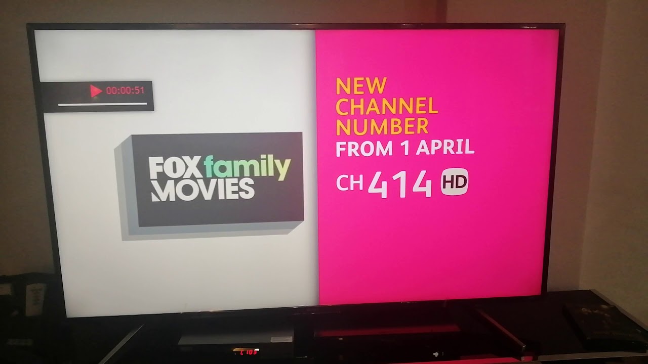 Fox Family Movies And Fox Movies New Channel Number From 1 April - YouTube