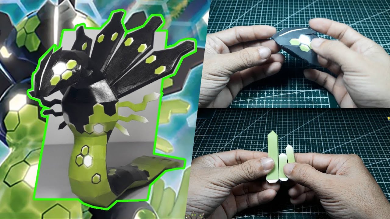 Pokemon Figures Making | ZYGARDE 50% | Pokemon Papercraft - YouTube