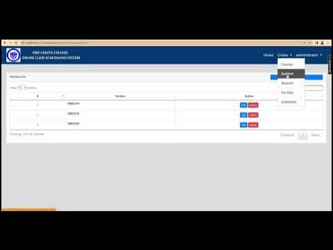 One Cainta College Online Class Scheduling System - YouTube