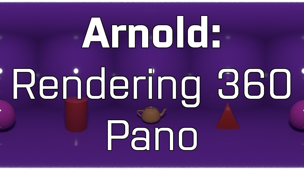 3Ds Max - Arnold: Render a 360 Panorama image - YouTube