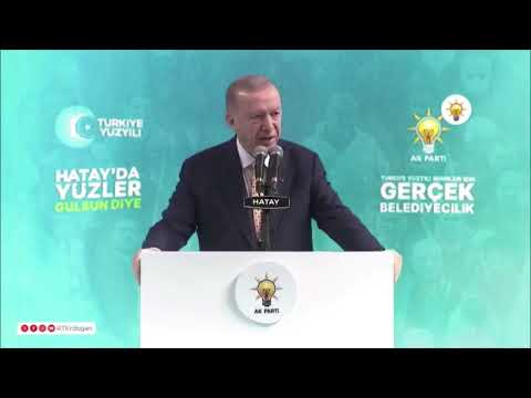 Erdoğan Deprem bölgesinde #Hatay  da Yerel seçim öncesi Depremzedeleri \