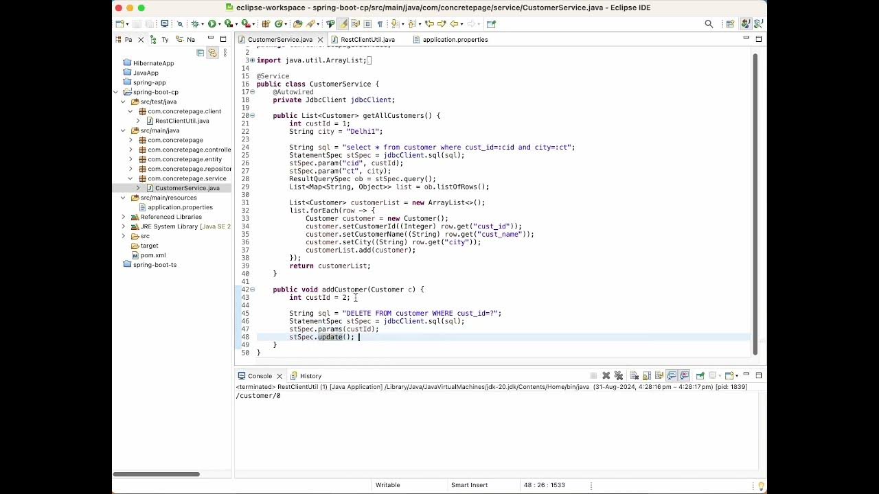 Using JdbcClient.sql() in Spring Boot - YouTube