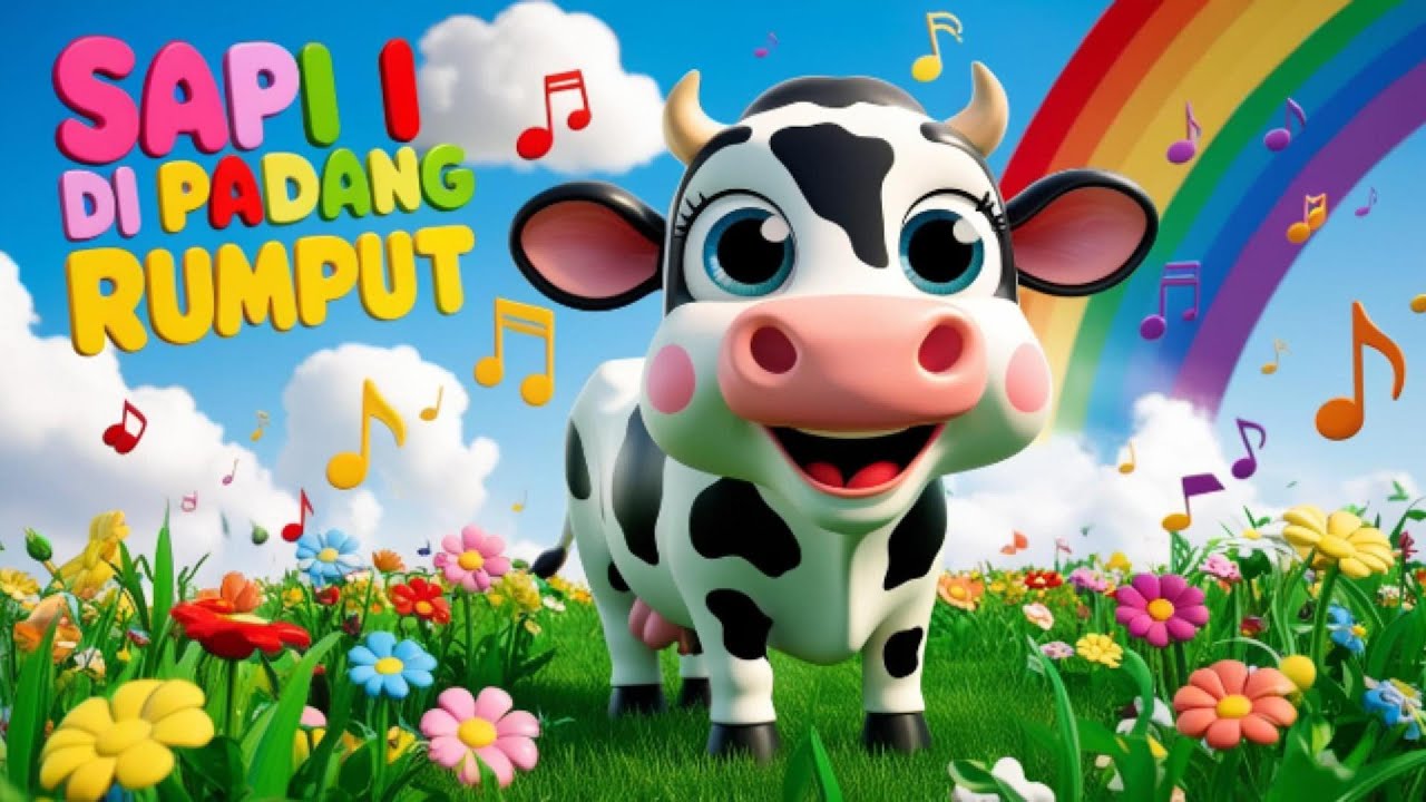 Sapi di Padang Rumput 🐄 | Lagu Anak Edukatif & Ceria | Nursery Rhyme ...