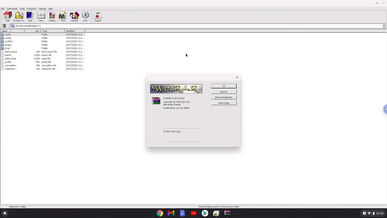 How to install WinRAR on a Chromebook with Crossover 20 - YouTube