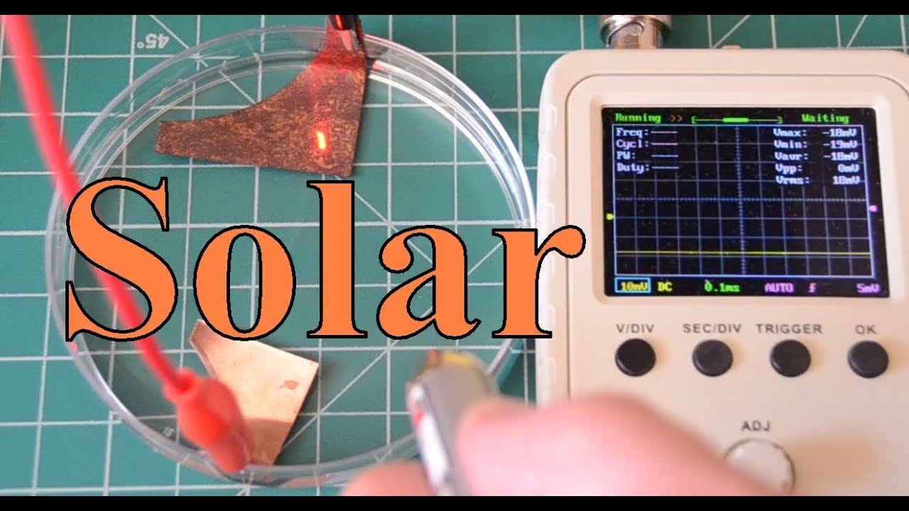 Primitive Solar Cell from Copper Foil - YouTube