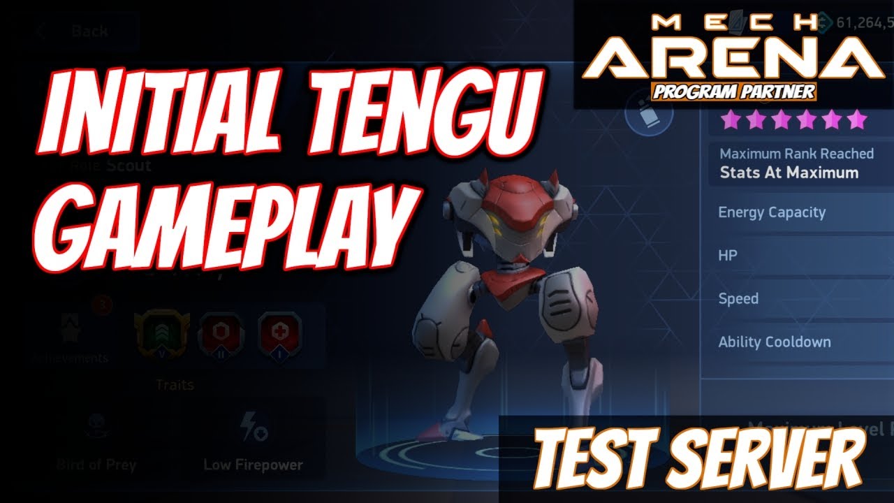 Initial Tengu Gameplay (Test Server) | Mech Arena: Robot Showdown - YouTube