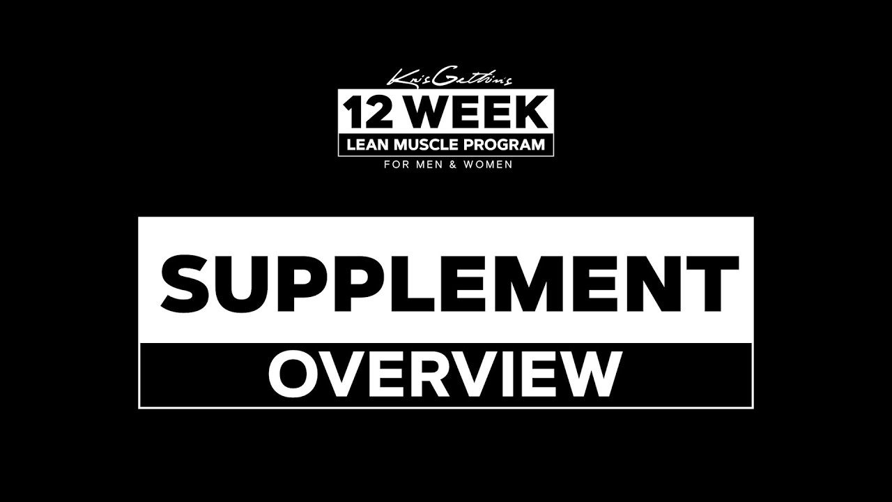 Kris Gethin’s 12-Week Lean Muscle Program for Men & Women Supplement ...
